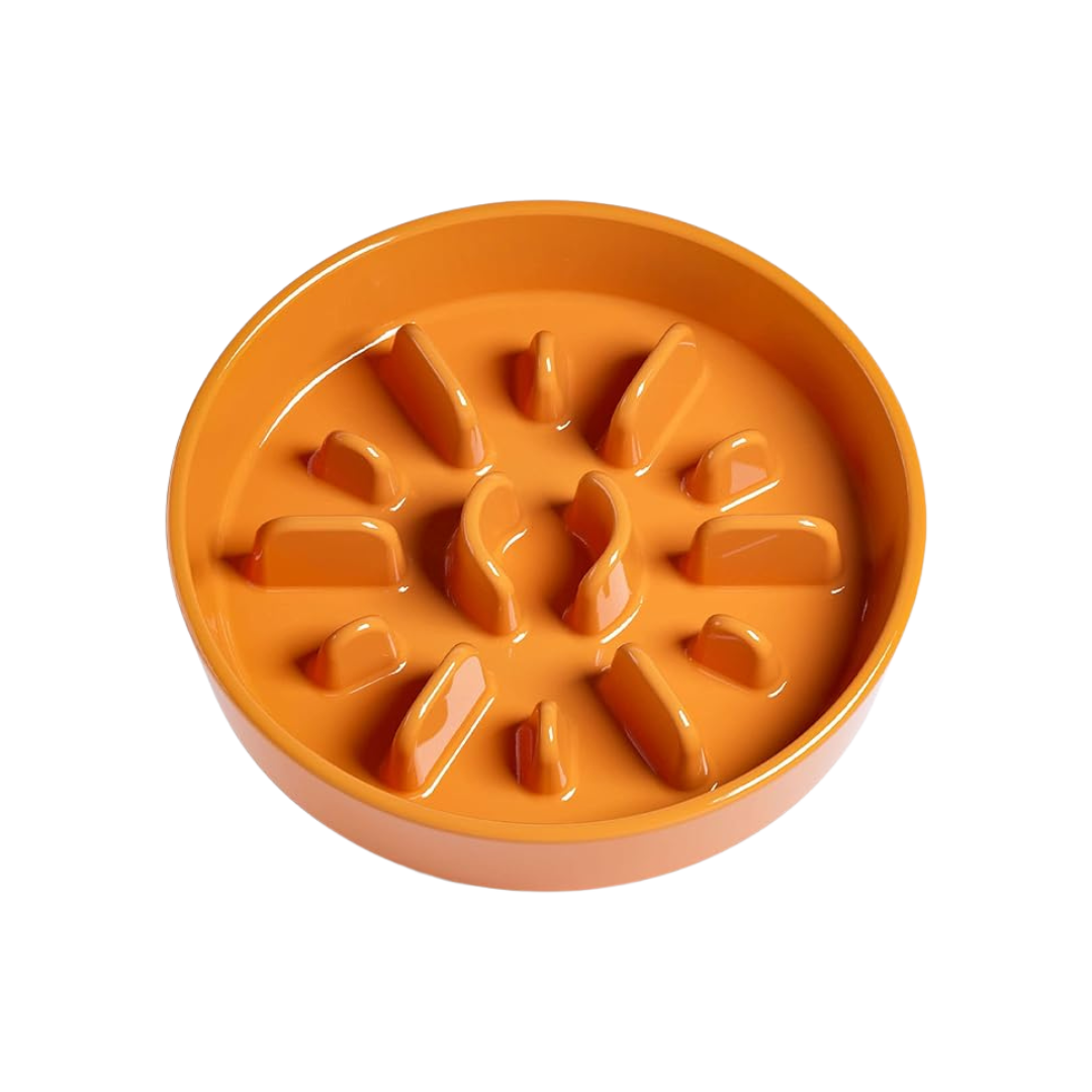 Ceramic Slow Feeder - Orange Sun – Petisan