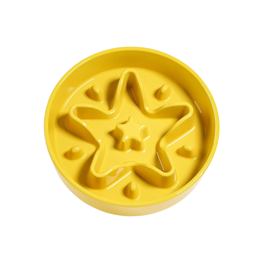 Ceramic Slow Feeder - Yellow Star – Petisan