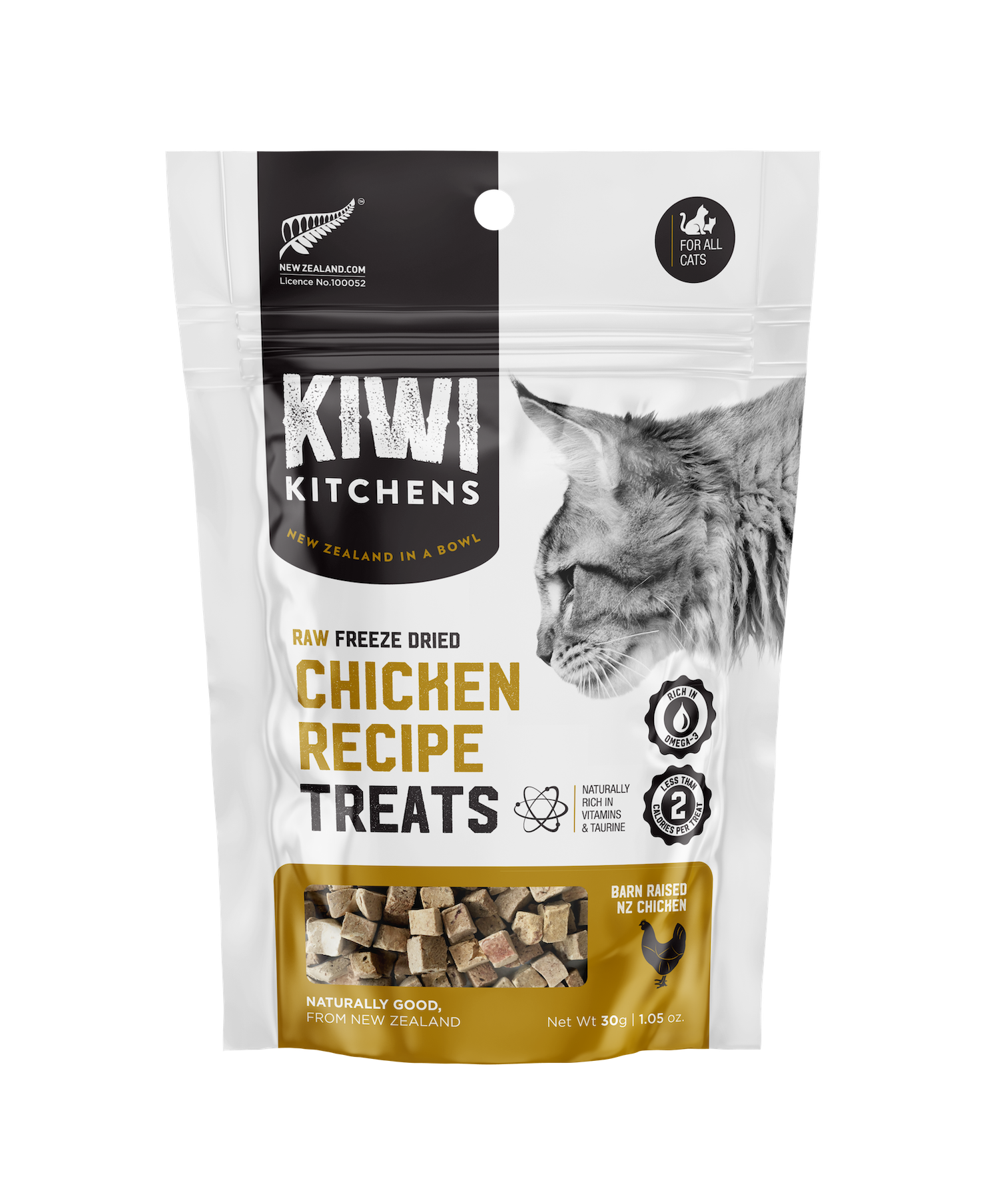 Kiwi Kitchens Raw Freeze Dried Cat Treats - Chicken Recipe – Petisan